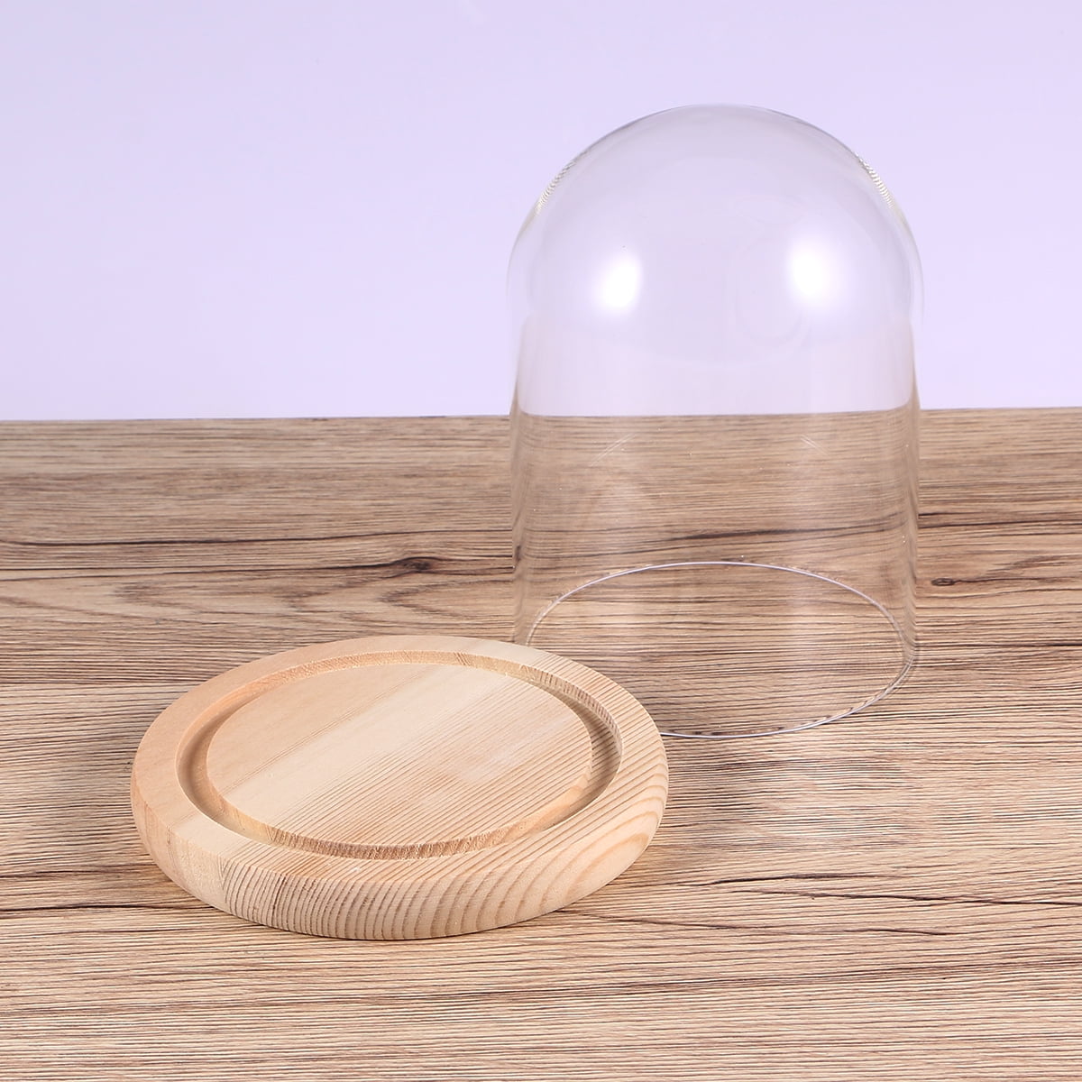 COMPUKAS Flower Glass Cover Transparent for Valentine DIY Craft with ...