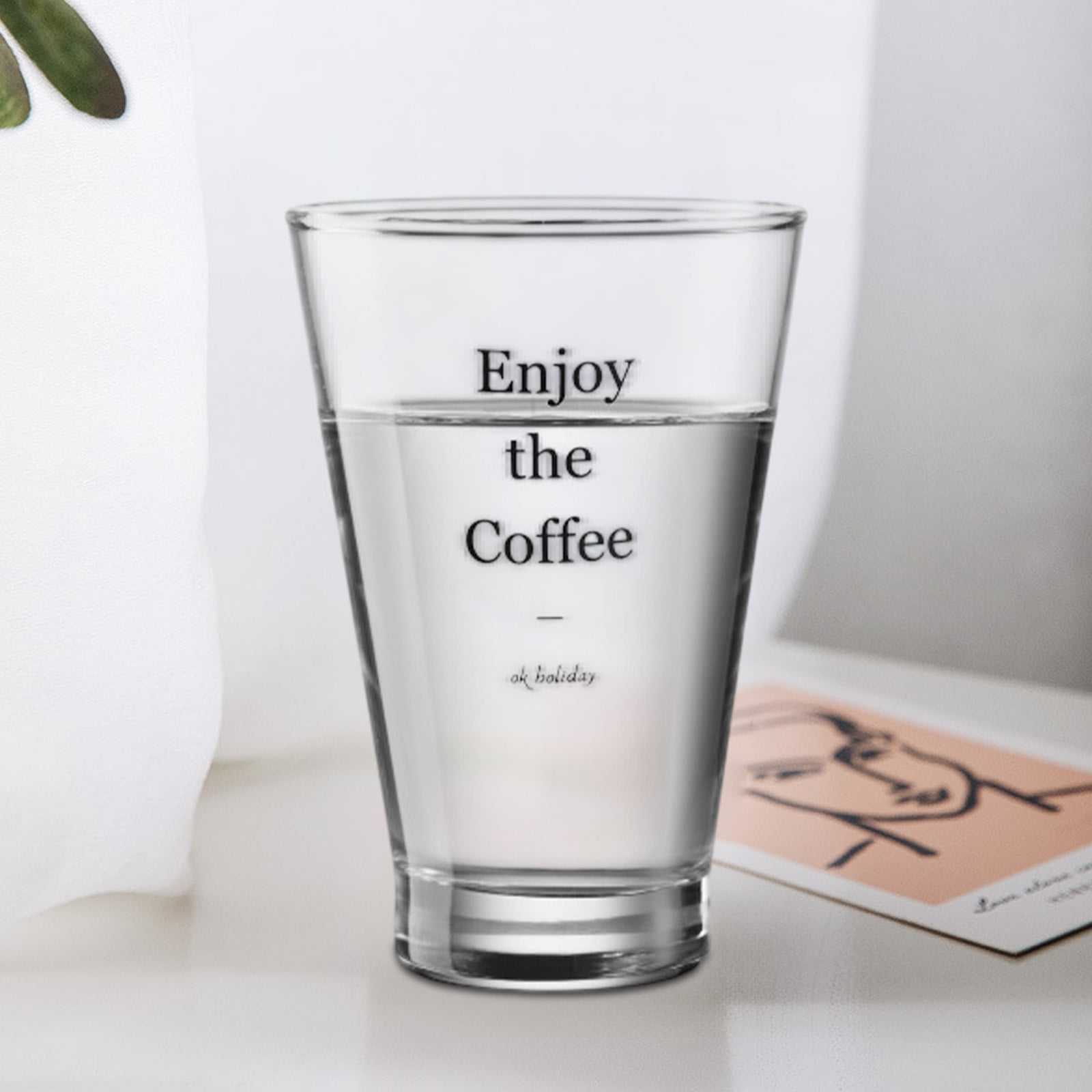 Glass Coffee Cup Clear Thick Glass | Milk Cup | Water Glass | Home ...