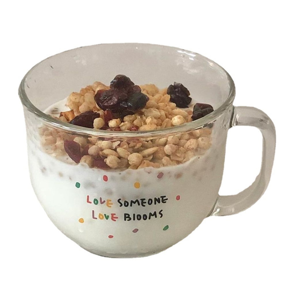 Glass Coffee Mug with Handle Glass Jumbo Coffee Cups Clear Coffee Mug ...