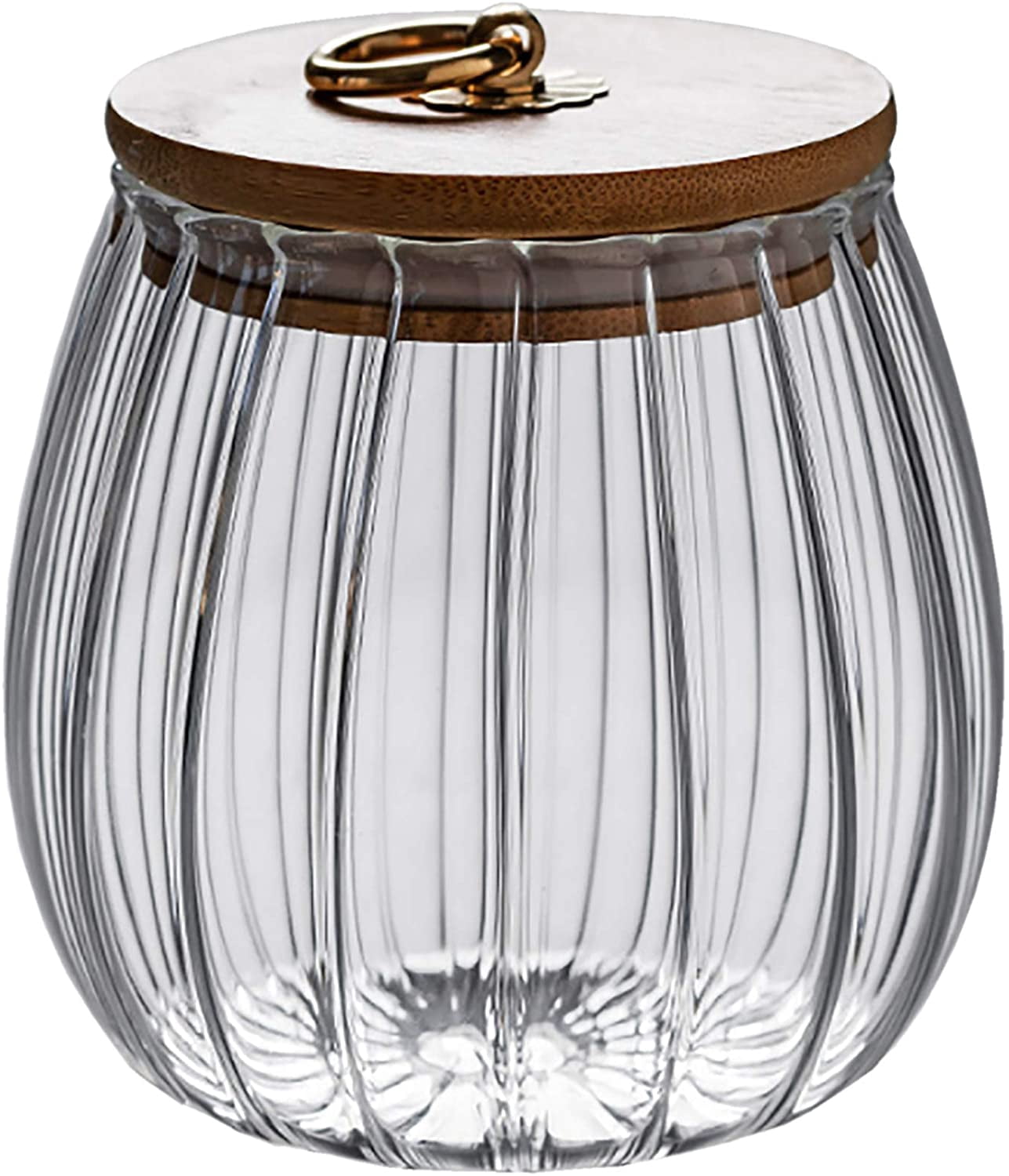 Glass Coffee Nuts Canister Airtight Storage Jar Petal Decorative ...