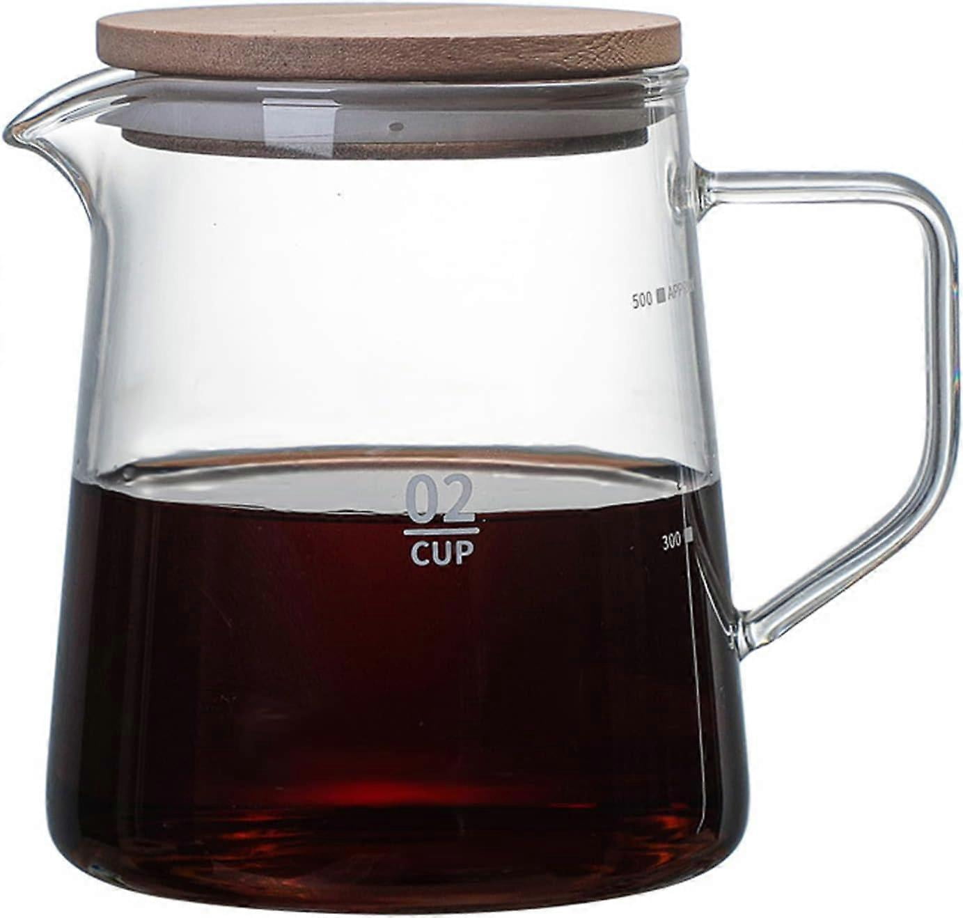 Glass Coffee Server Coffee Carafe with Lid, Insulated Glass Carafe ...