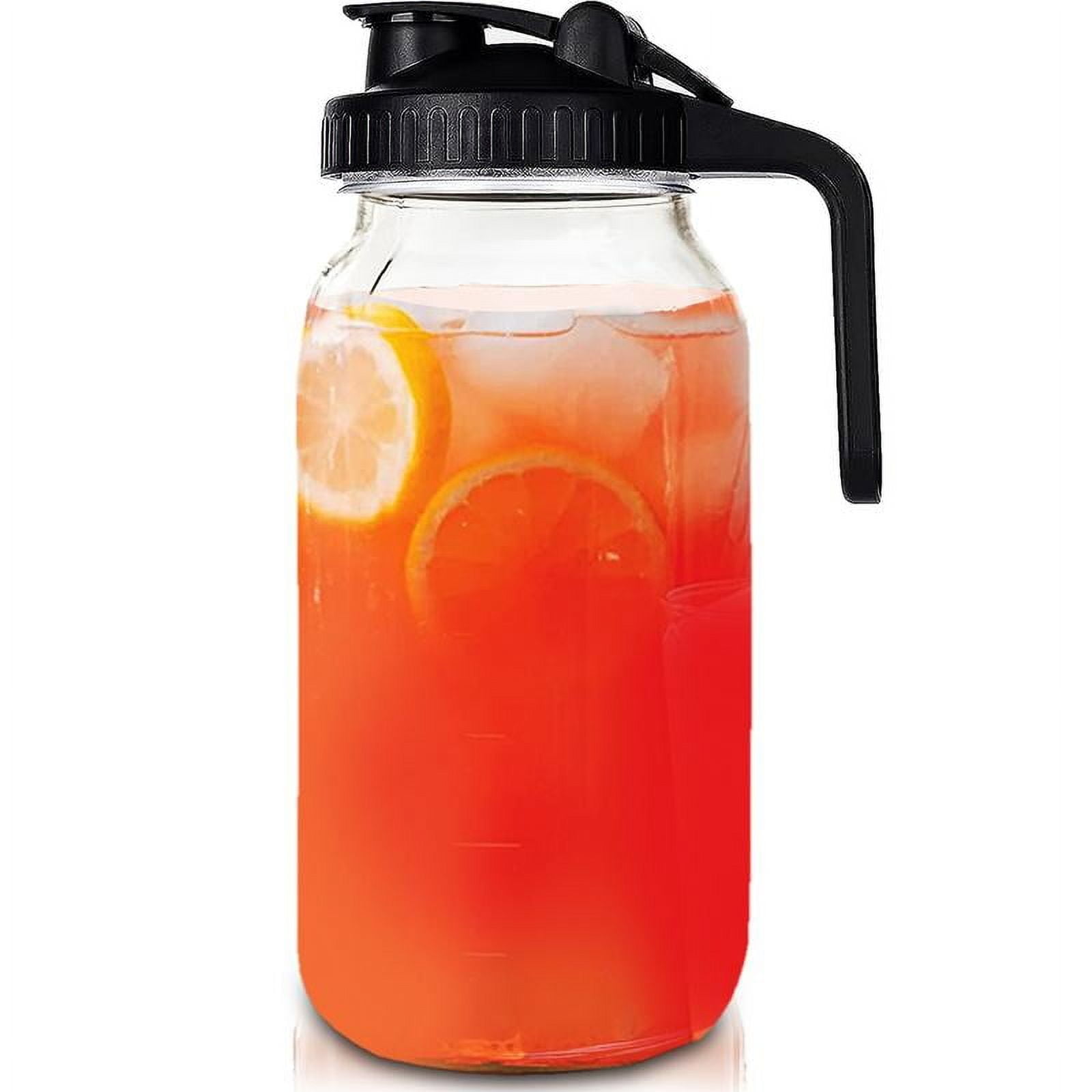 Glass Cold Brew Ice Coffee Maker (64 oz) (2 Quart / 1.9 Liter) with ...