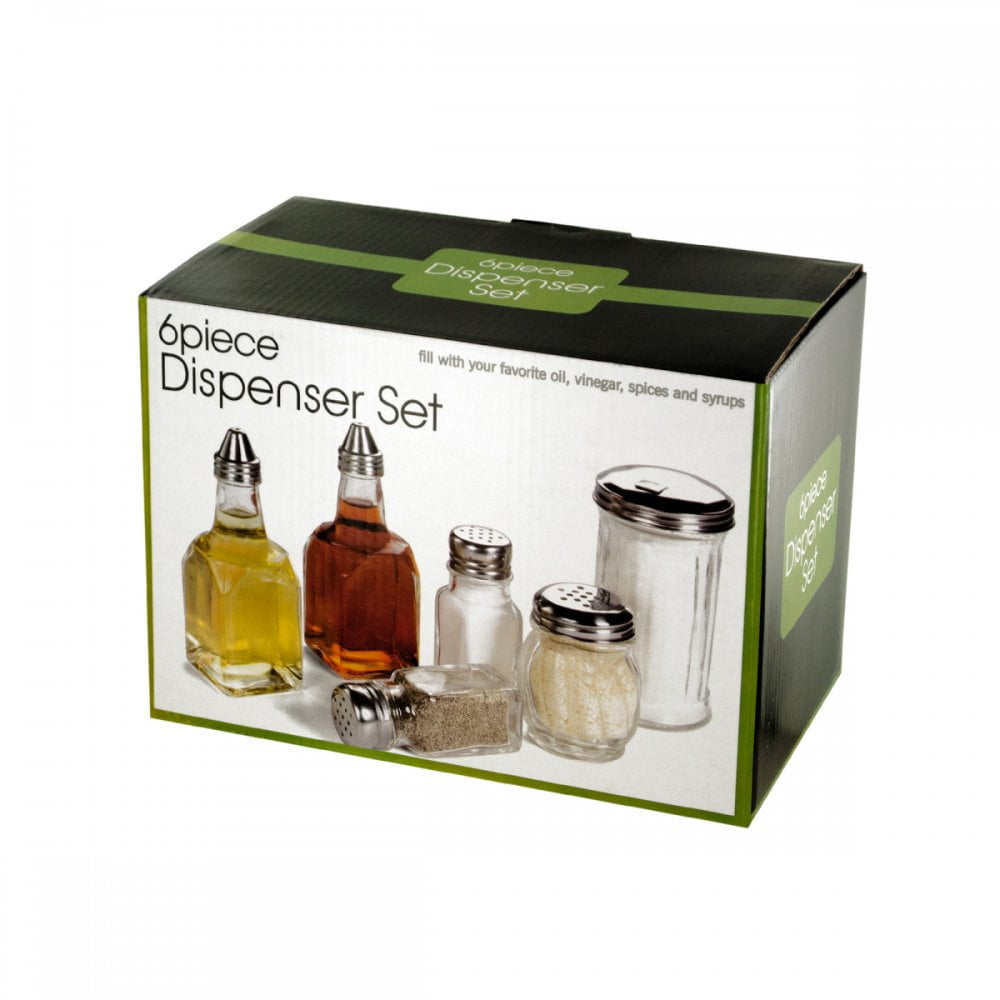 Glass Condiment Dispenser Set - Walmart.com