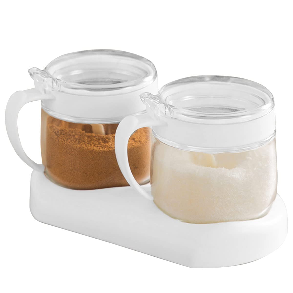 Glass Condiment Spice Jars,12oz/350 ml Condiment Jar Spice Container ...