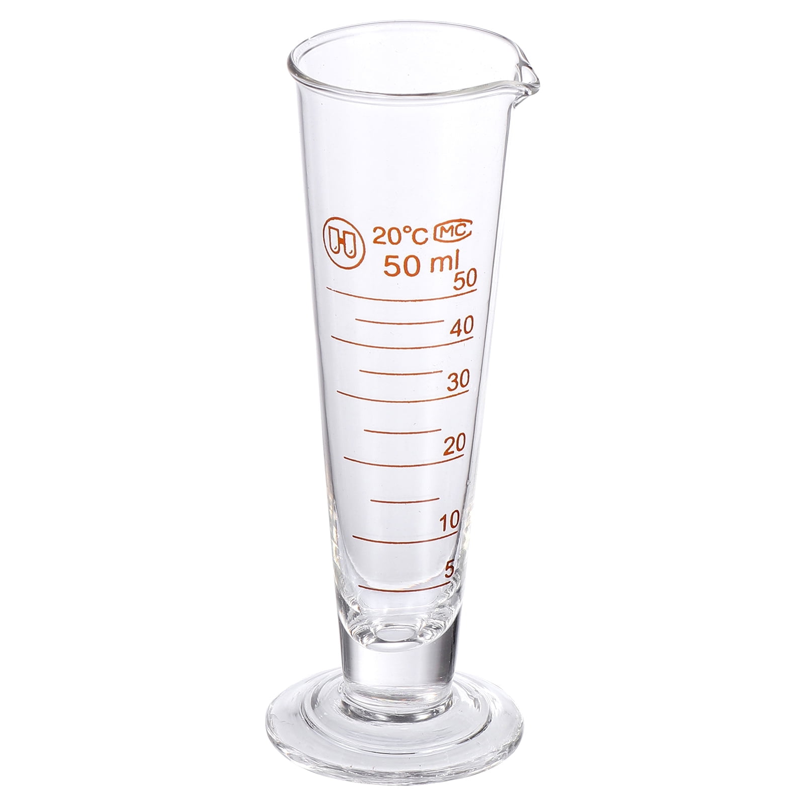 Glass Conical Beaker Liquid Dispenser Shot Measuring Cup with Scale ...