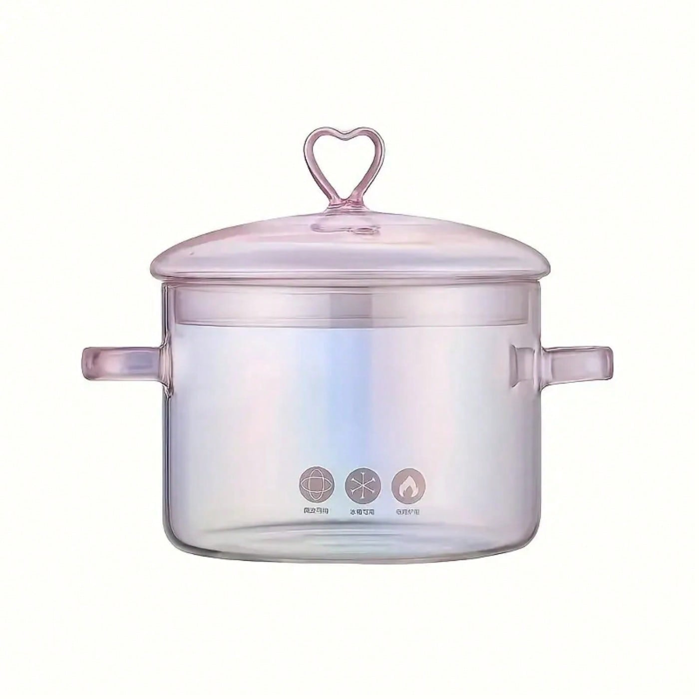 Glass Cooking Pot, , 1500ml/50oz, Heat-Resistant Glass Pot For Cooking ...