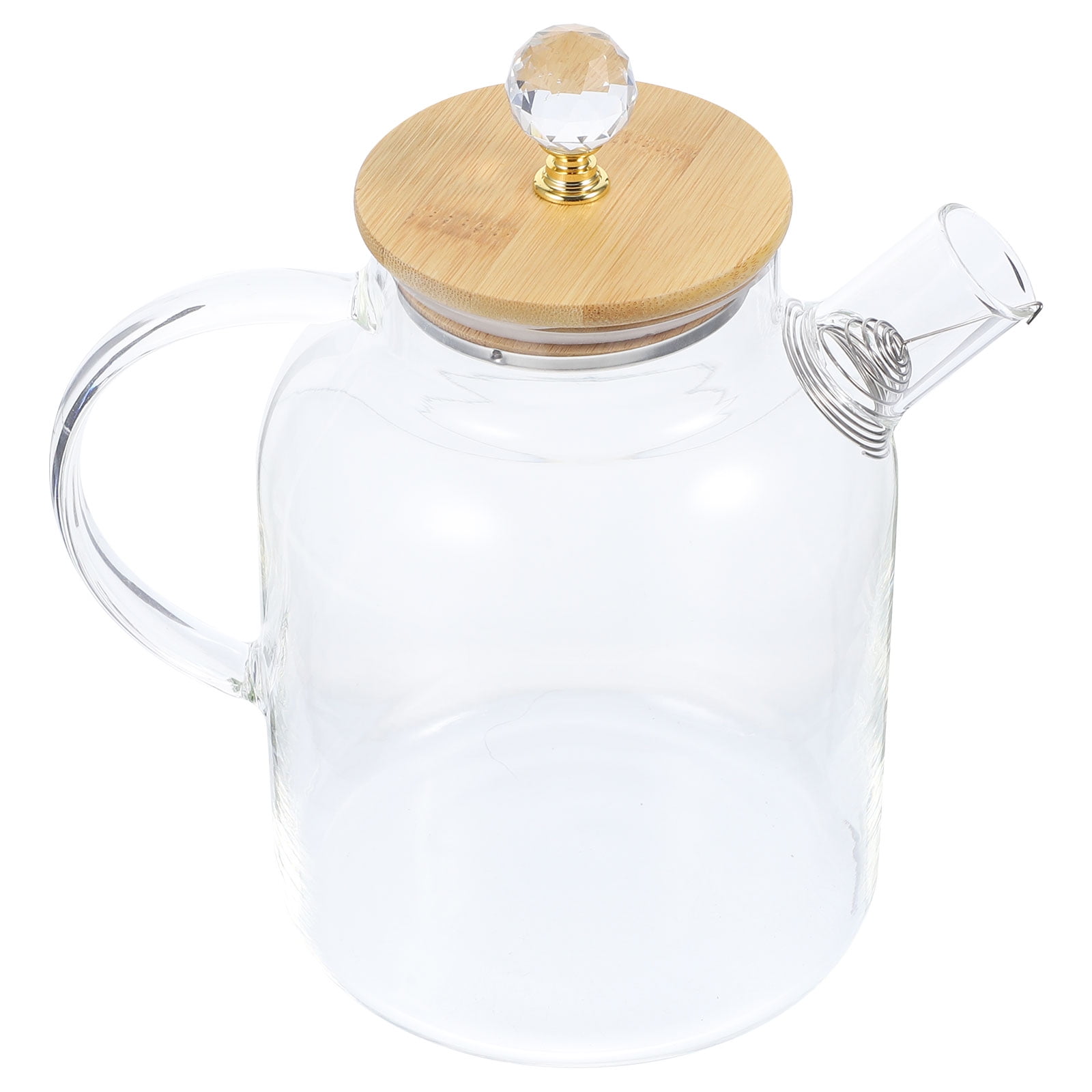 NUOLUX Clear Glass Teapot Simple and Chic 1Pcs 8.3X5.1X8.5In - Walmart.com