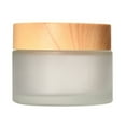 Glass Cosmetic Containers with Lids Round Frosted Cosmetic Jars Small ...