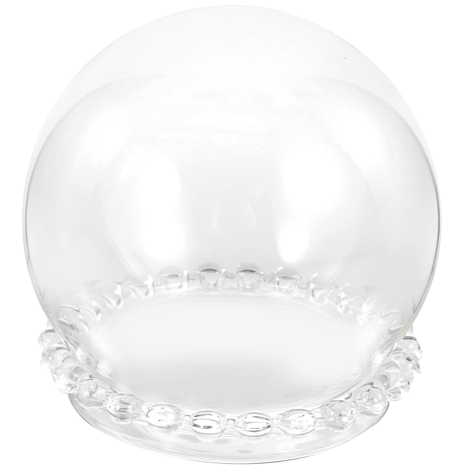 Glass Cover Tray Clear Container with Lid Cake Dome Plate Bell Display ...