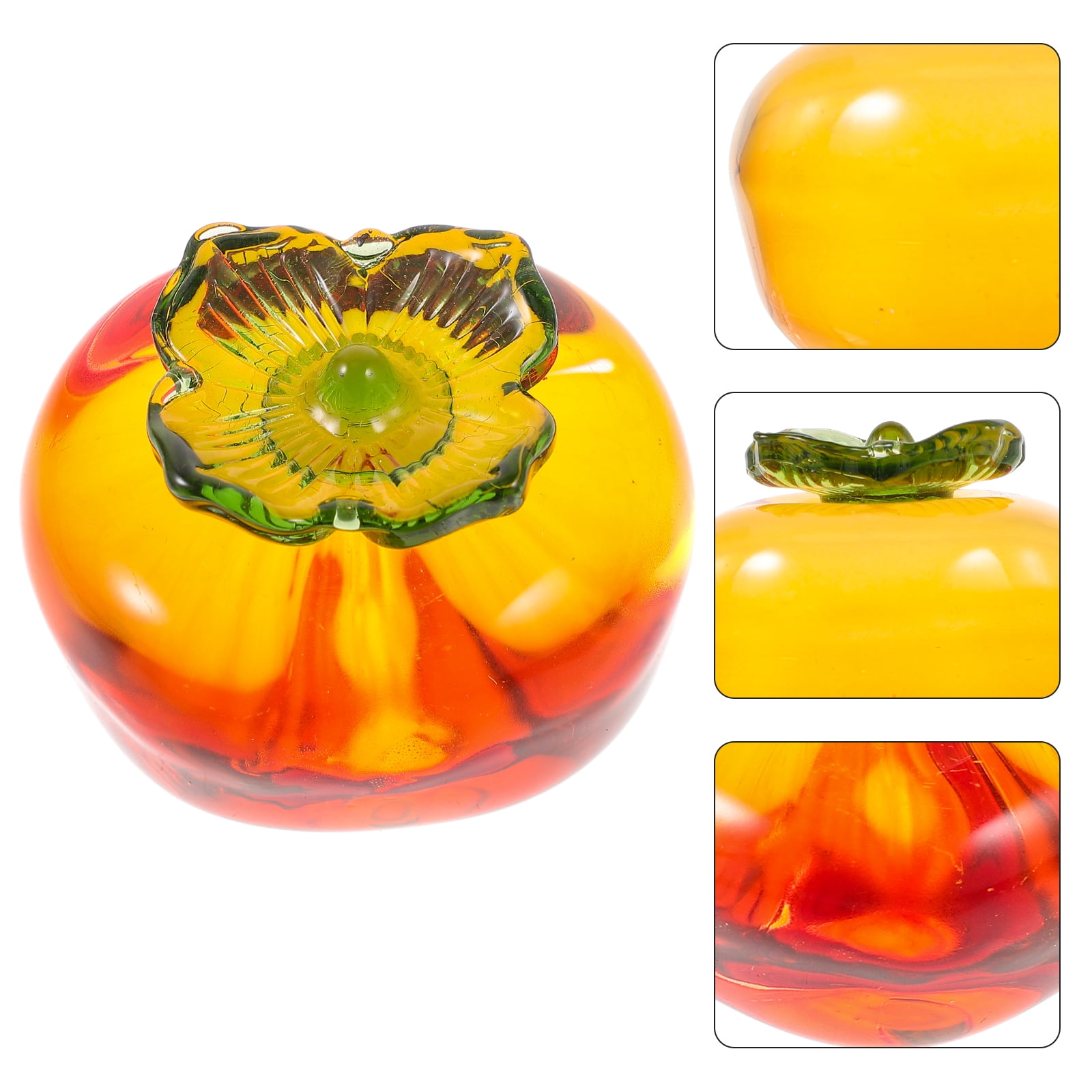 SEWCHICS Persimmon Table Decor Glass Home Decoration Photographers ...