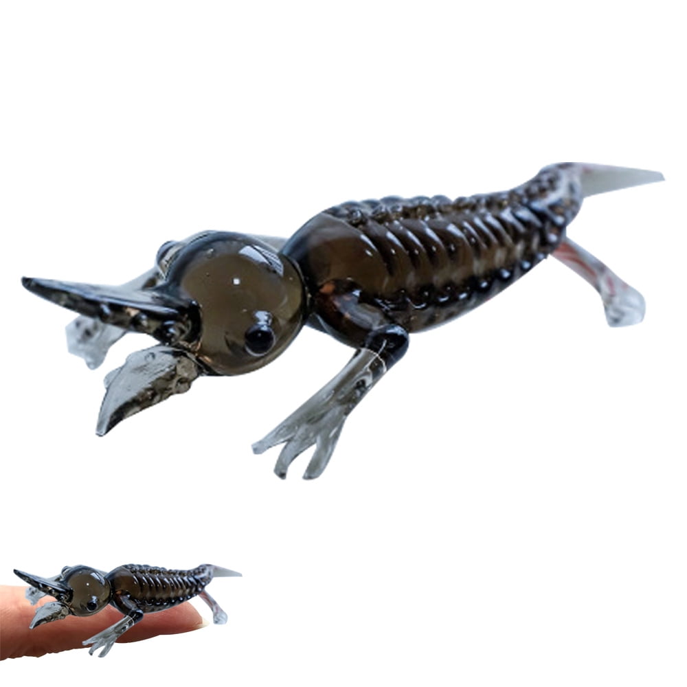 Glass Crocodile Alligator Micro Tiny Figurines Hand Blown Glass Art ...