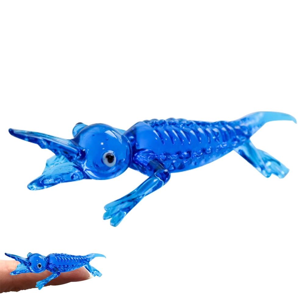 Glass Crocodile Alligator Micro Tiny Figurines Hand Blown Glass Art ...