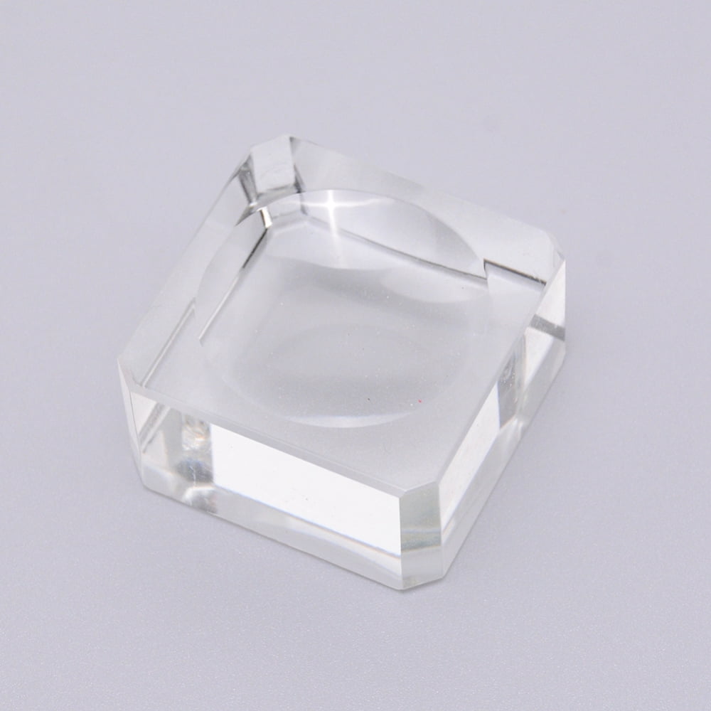 Glass Crystal Ball Stand Square Clear 34x34x18mm - Walmart.com