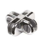 3" L Flat Plexiglass Panel Connectors, 180 Degree Sneeze Guard Holders ...