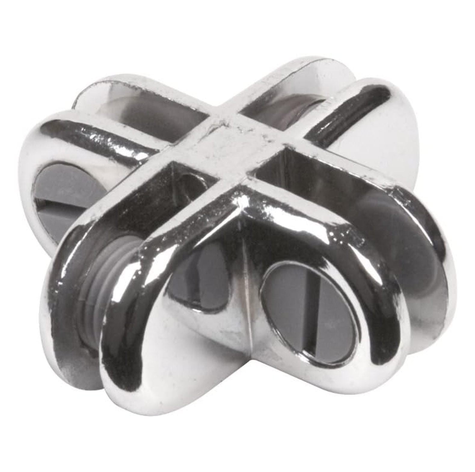 Glass Cube Connectors for 3/16" Thick Glass - 4 Way Glass Cubby Display ...