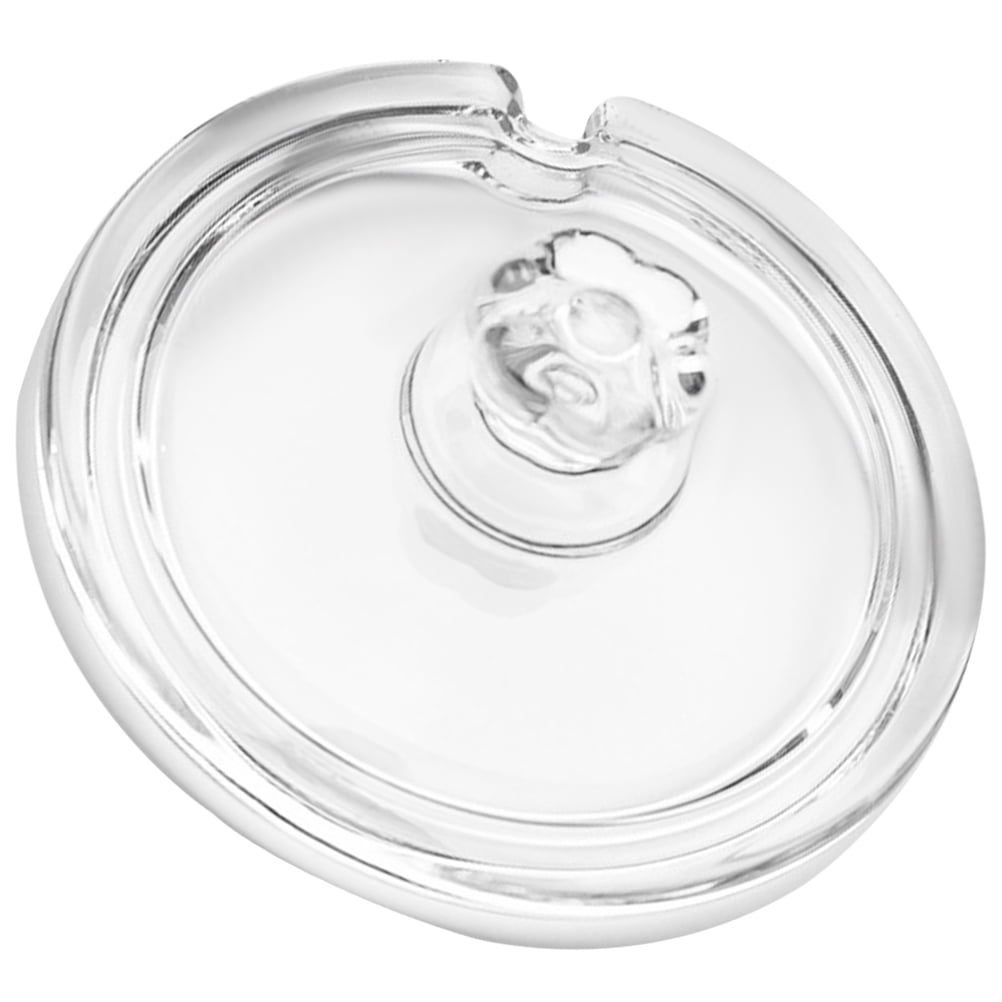 Raindrops Silver Glass Cup Lid for Cups with Smooth Edge and ...