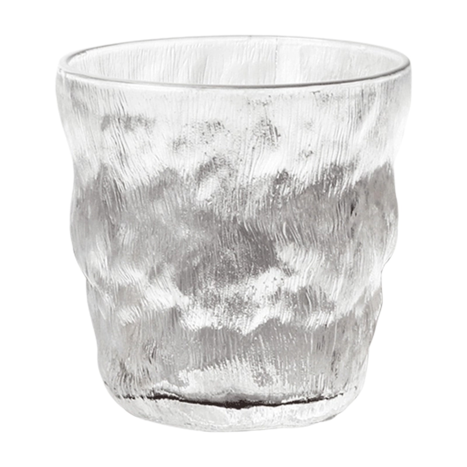 Glass Cup, Vintage Glassware, Textured Glacier Pattern Drinking Cup for ...