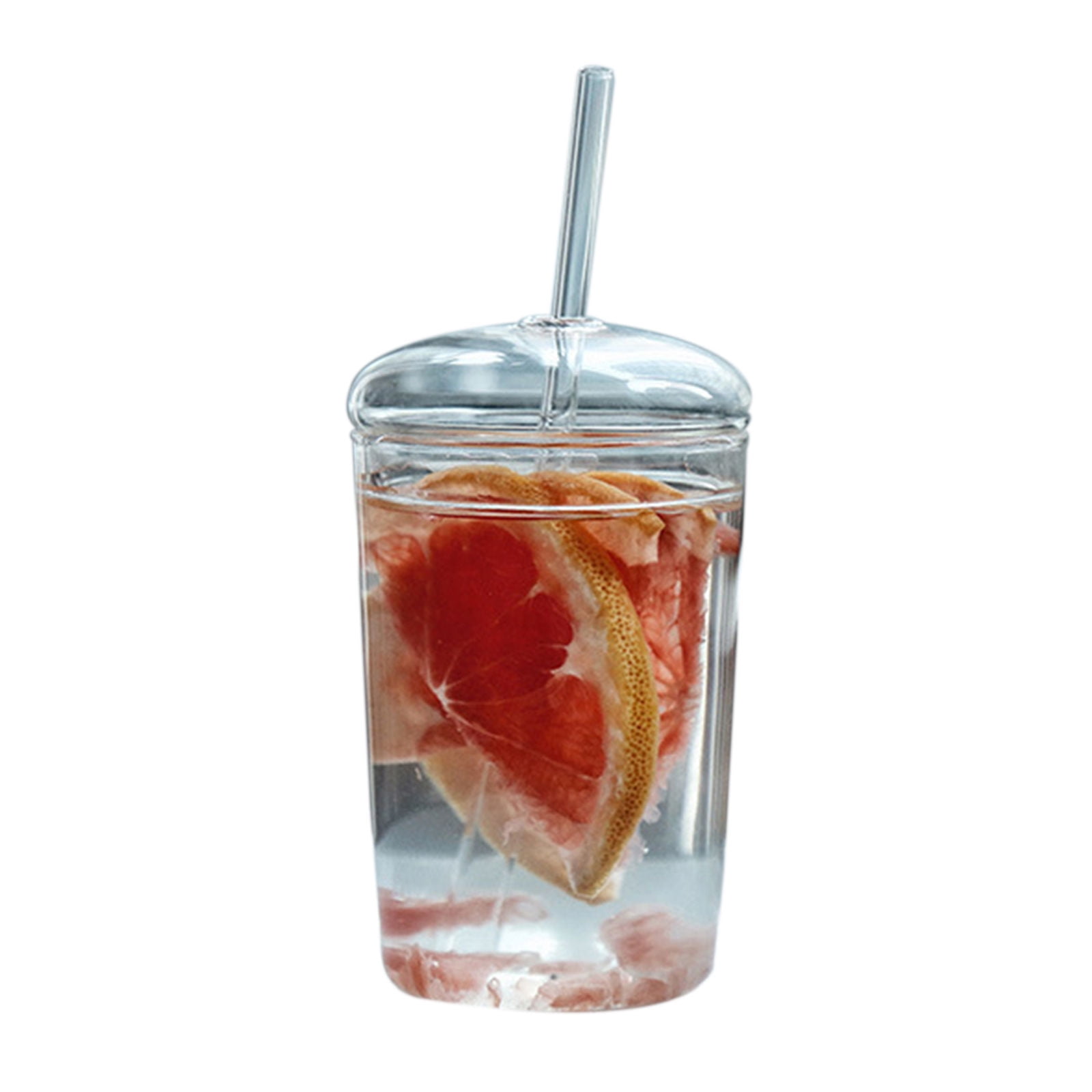 Glass Cups With Lids And Straws, Glass Drinking Straws, Glass Straw Cup ...