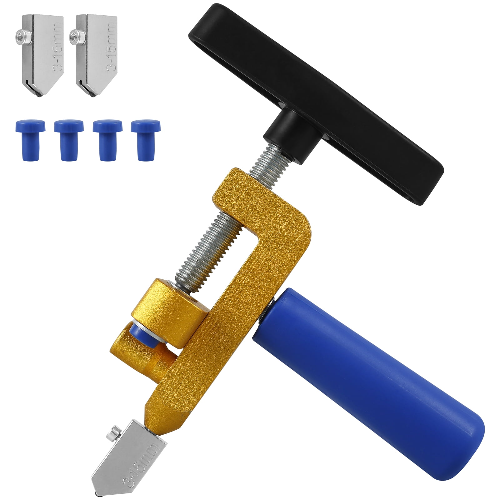 Glass Cutter 2 in 1 Manual Tile Cutter Tool 3mm-15mm Aluminum Alloy ...
