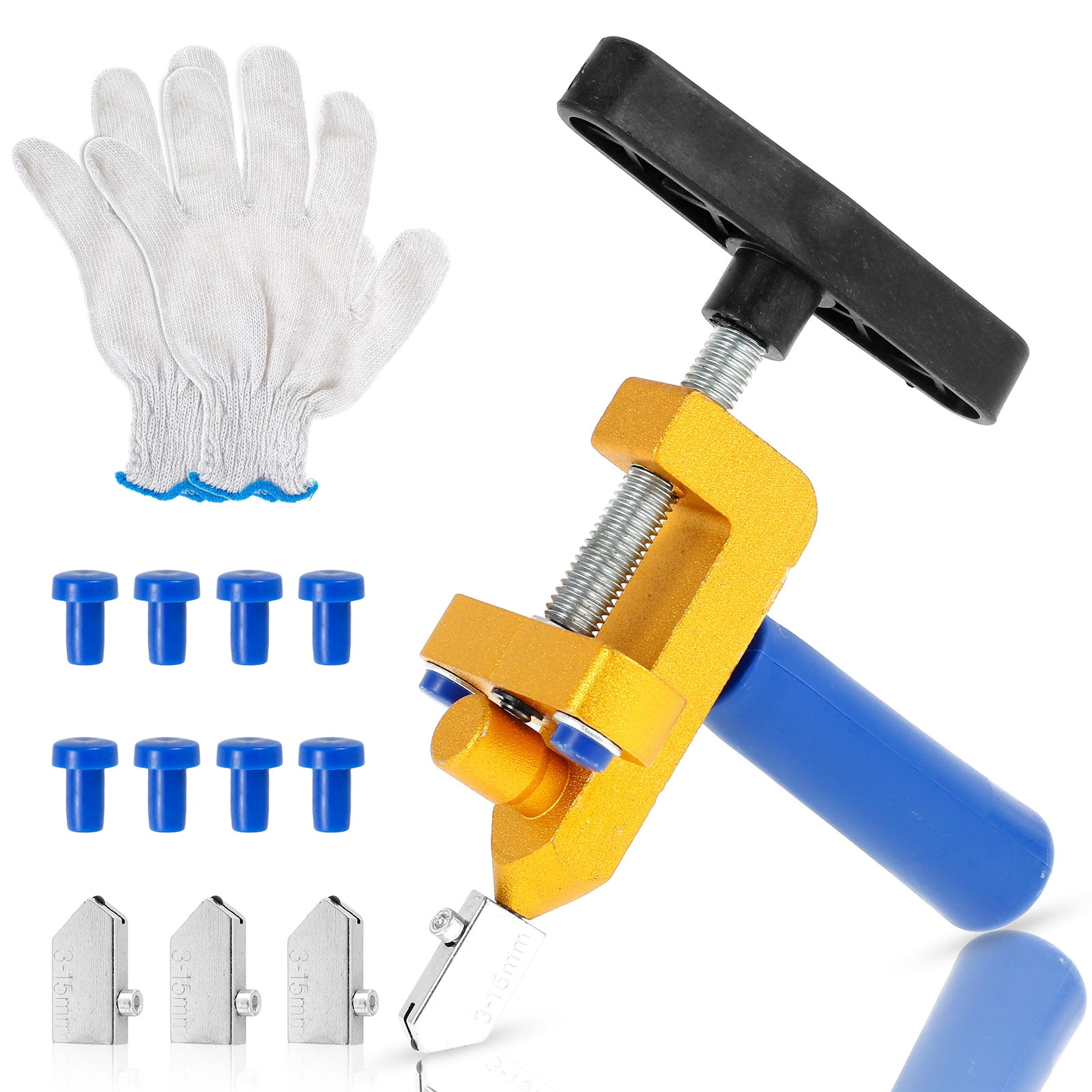 Glass Cutter Set 2 in 1 Manual Tile Cutter Tool Heavy Duty Mirror ...