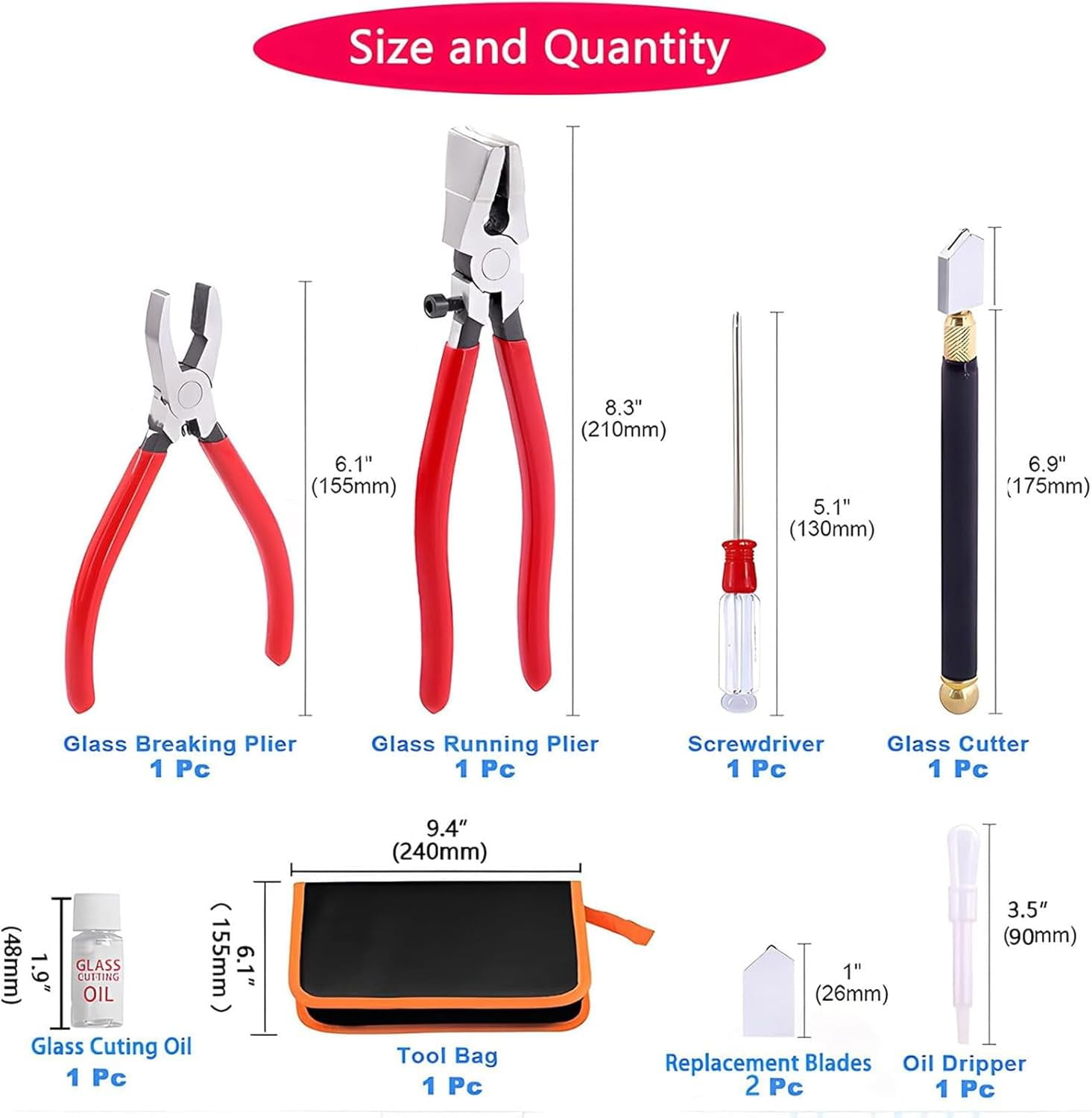 Glass Cutters Tools Set Glass Cutting Tool kit Glass Cutter Glass ...