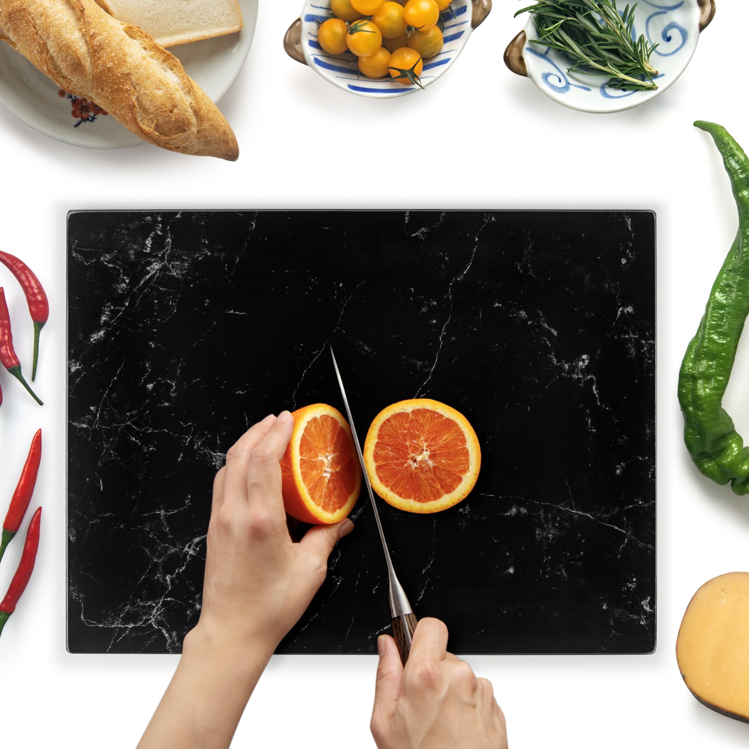 Glass Cutting Board 20x16 Inches Durable Tempered Glass Counter ...