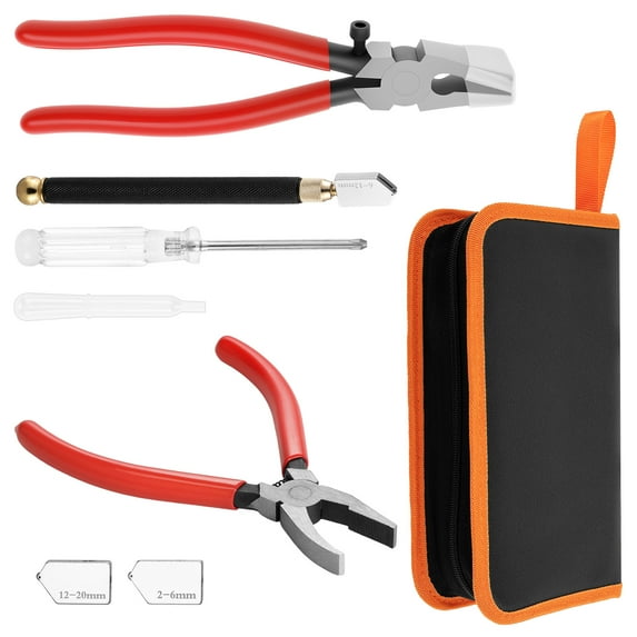 Glass Cutting Kit Practical Glass Cutter Tool Kit with Running Pliers ...