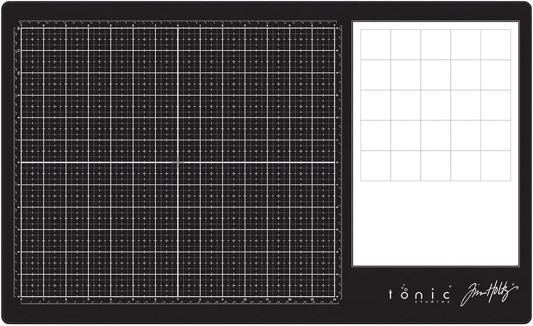 Glass Cutting Mat - Large Work Surface with 12x14 Measuring Grid and ...