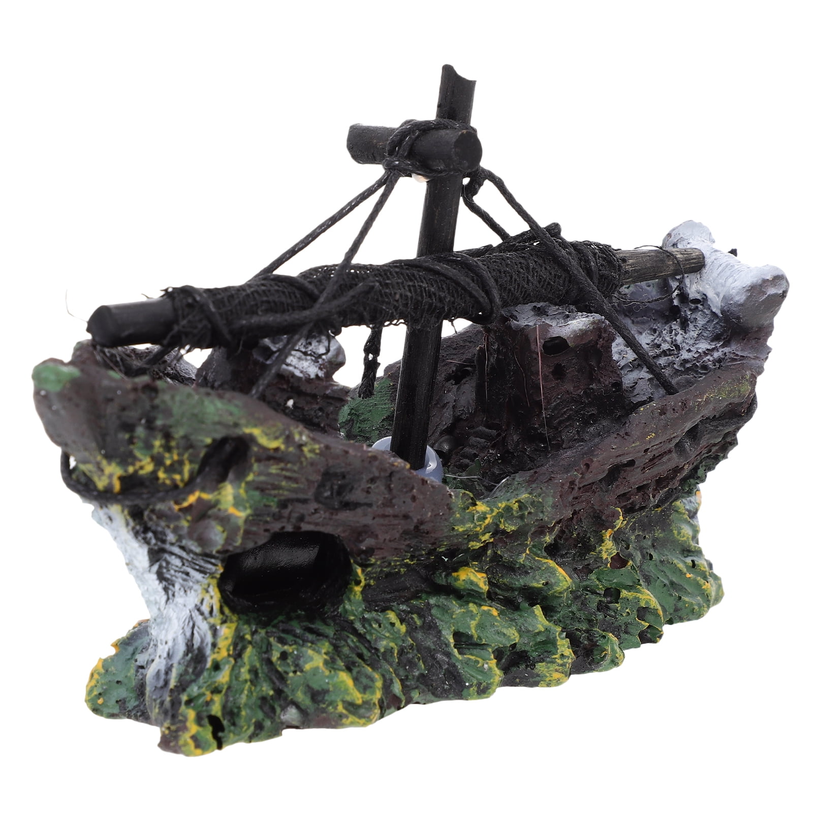 Glass Decor Fish Tank Landscaping Boat Table Topper Sculpture ...