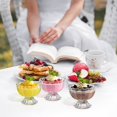 Glass Dessert Bowls - Ice Cream Cups Mini Trifle Footed Bowls for ...
