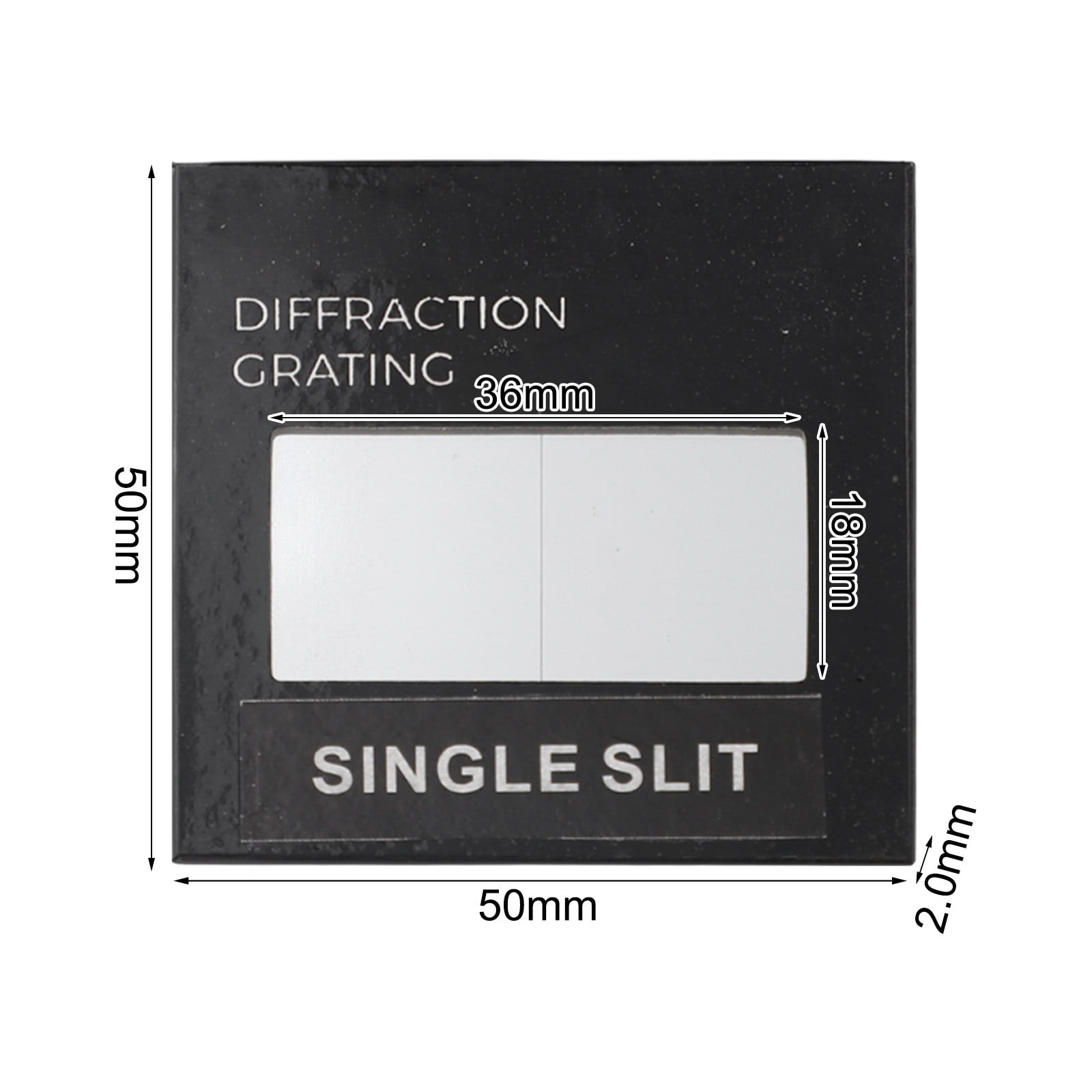 Glass Diffraction Grating with Slit Length 18mm for Interference Study ...