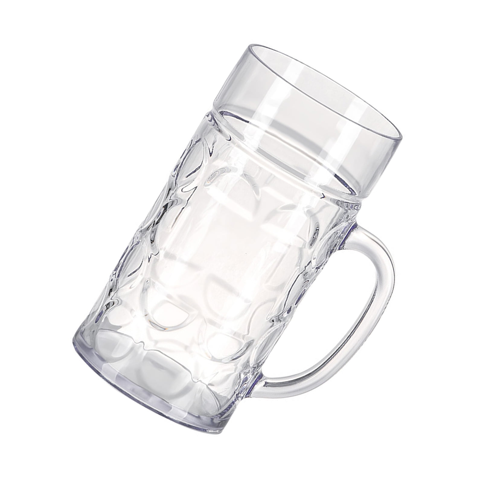 Glass Dimpled Beer Mugs Sturdy Dimpled Beer Glass Large Capacity Beer ...