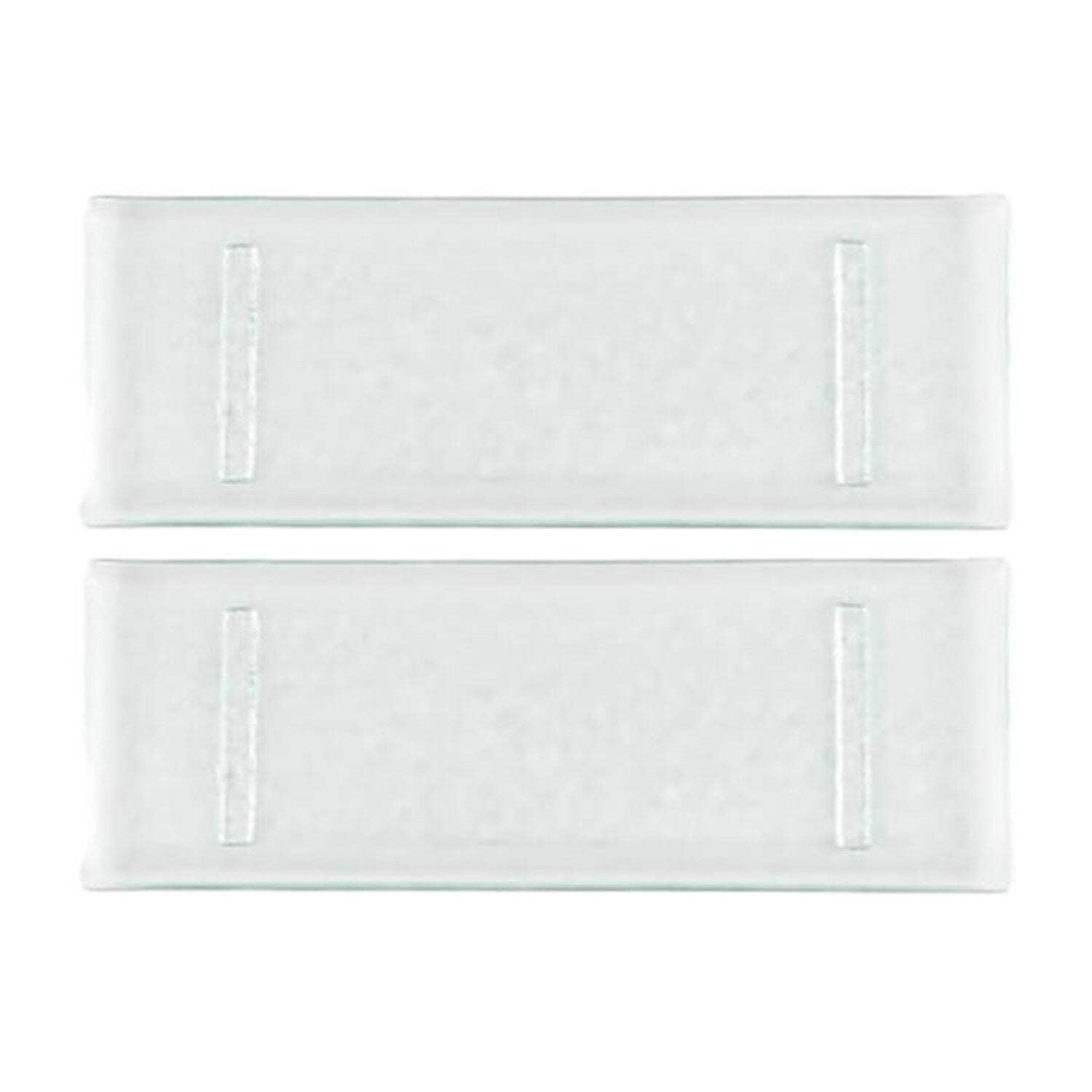 Glass Dinnerware 13.75" x 5" x h:0.5" Rectangular Clear Glass Platter ...