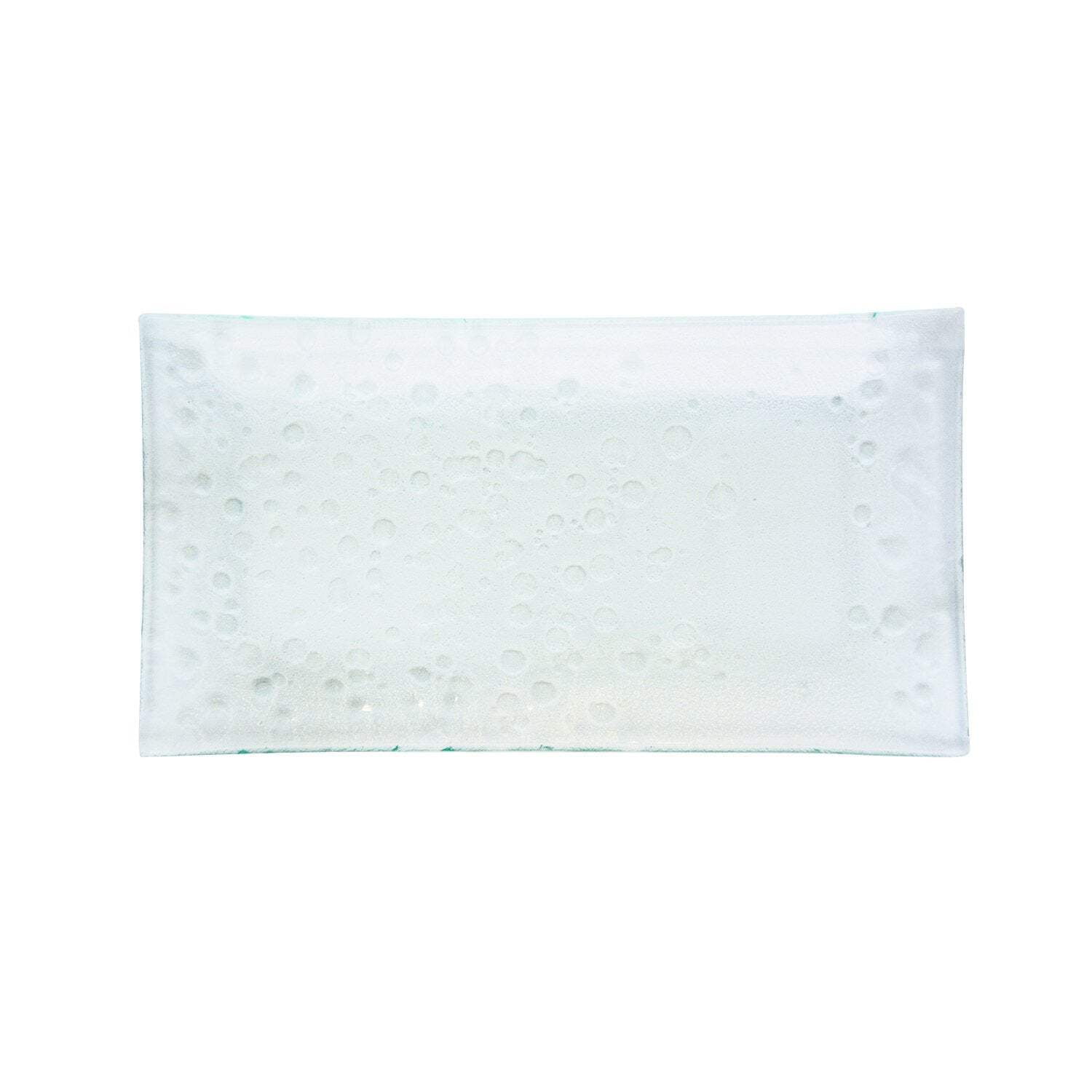 Glass Dinnerware 14" x 7" x h:0.75" Rectangular Clear Glass Platter ...