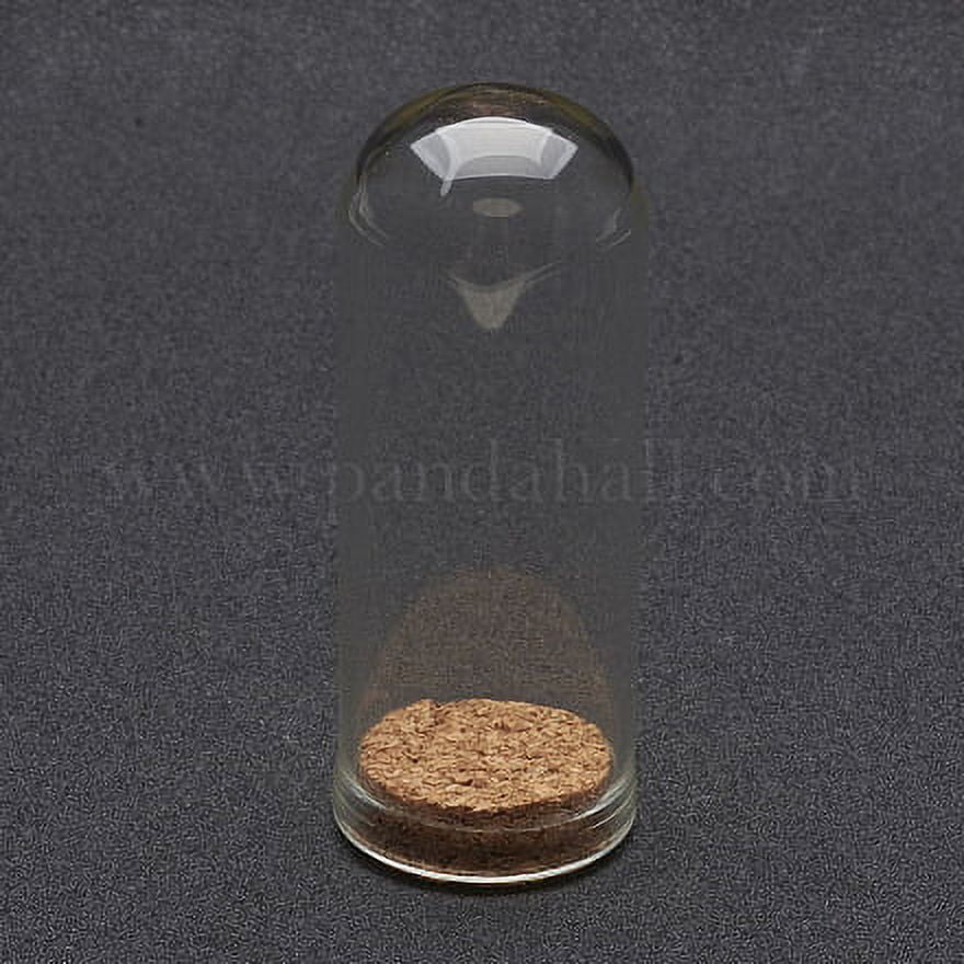 Glass Dome Cloche Cover Bell Jar with Cork Base For Doll House ...