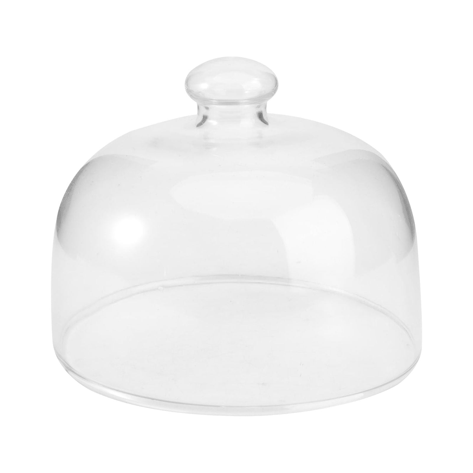 Glass Dome Cover Transparent Cake Dome Lid Plate Lids Clear Cover ...