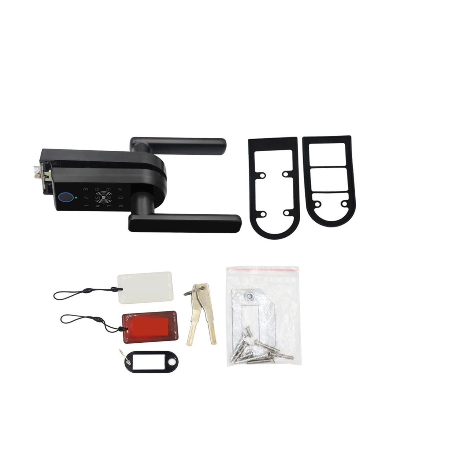 Glass Door Fingerprint Lock Lock Single-Open Office Card Digital Smart ...