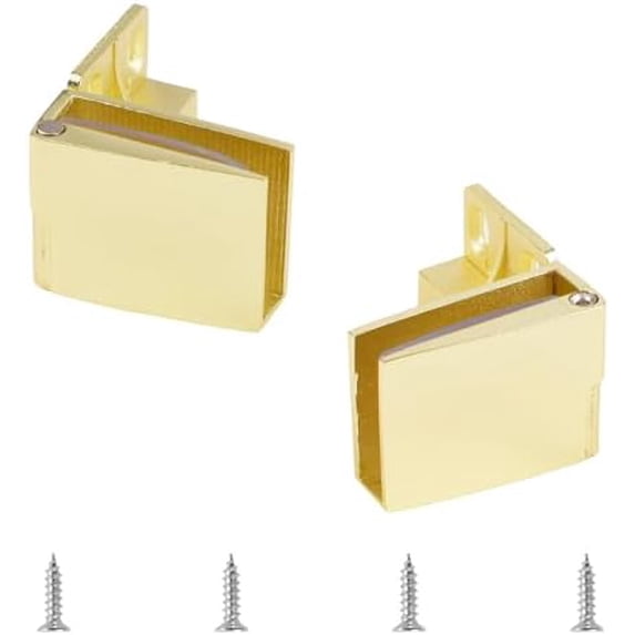 Glass Door Hinge, 2Pcs Zinc Alloy Frameless Glass Door Hinge 90 Degree ...