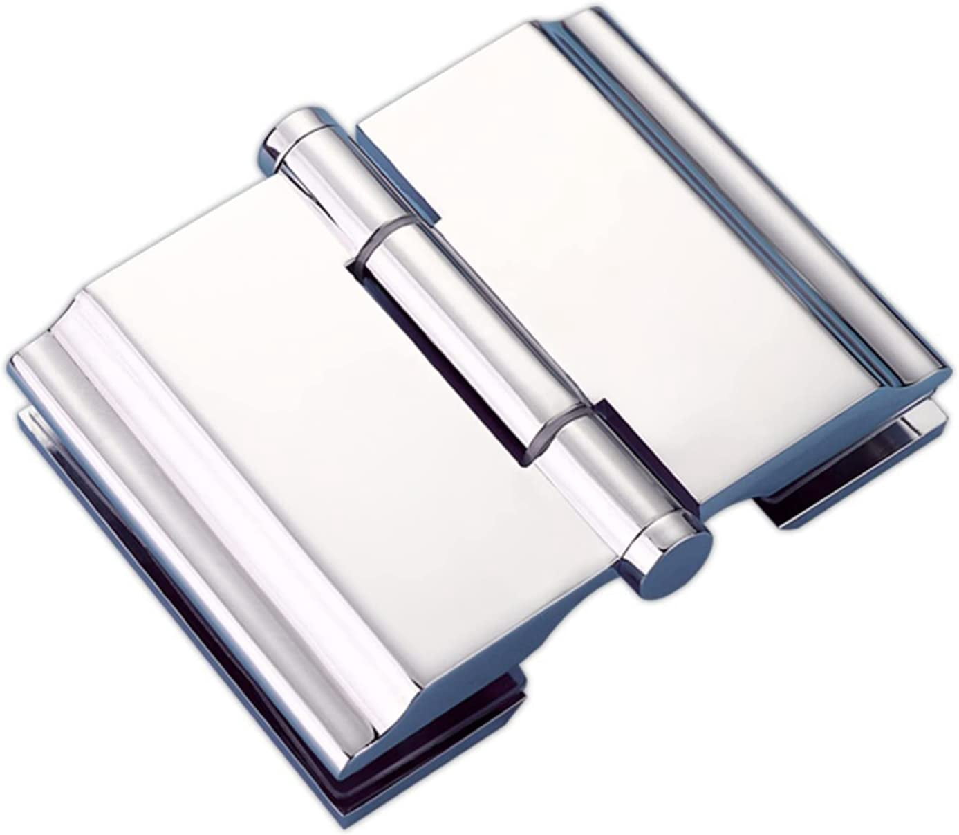 Glass Door Hinge,Bathroom Clamp,Bathroom Glass, Double-Sided 180 Degree ...