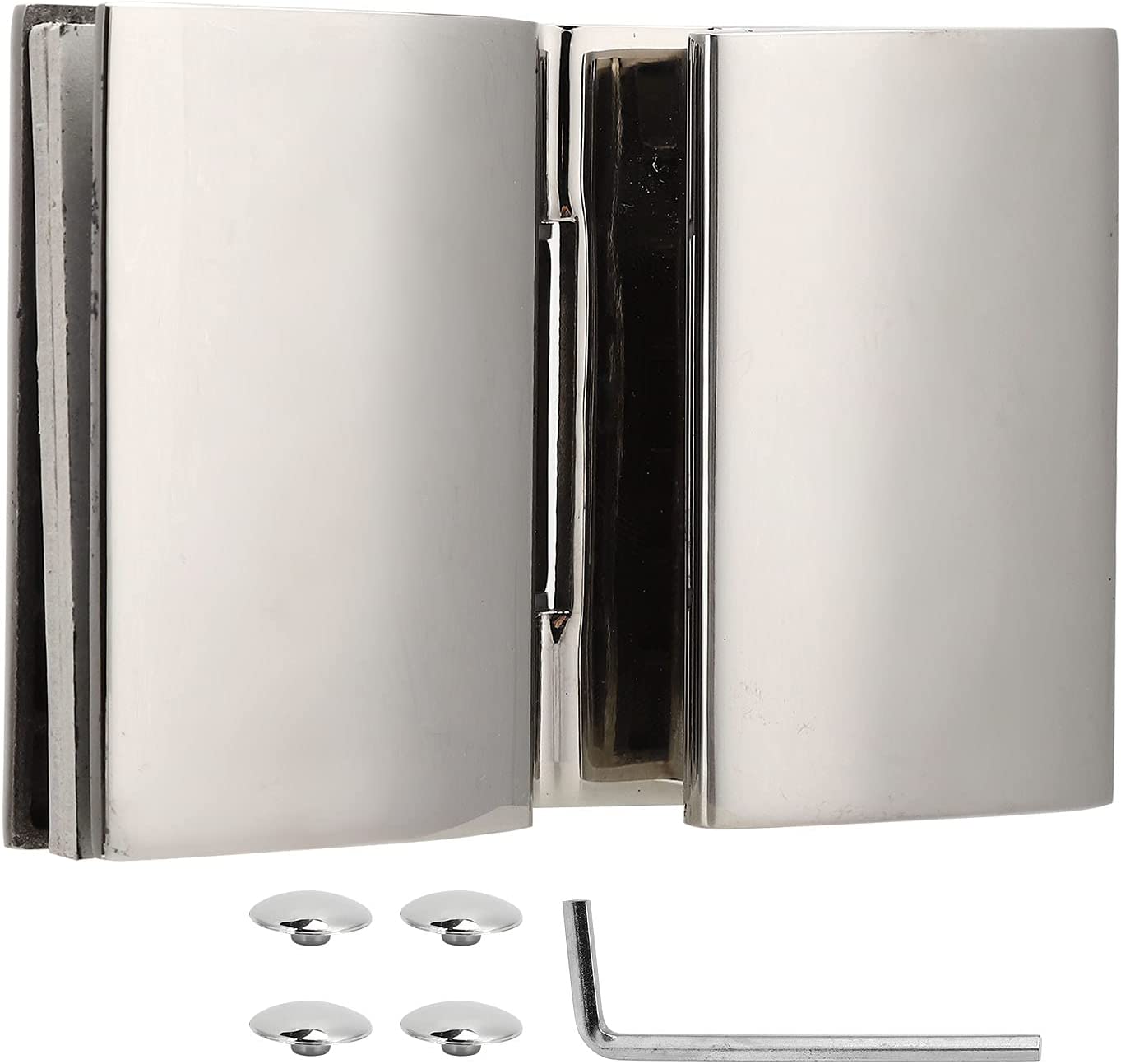 Glass Door Hinge,Bathroom Clamp,Hinge-Flat Double?Sided Hinge Stainless ...