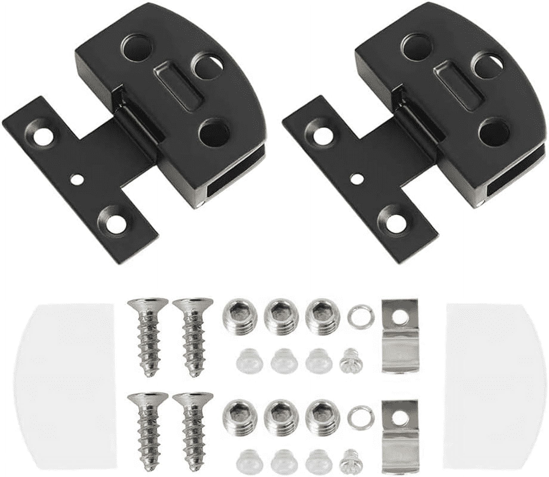 Glass Door Hinge Cupboard Display Cabinet Gate Clamp for 5-8Mm Glass ...