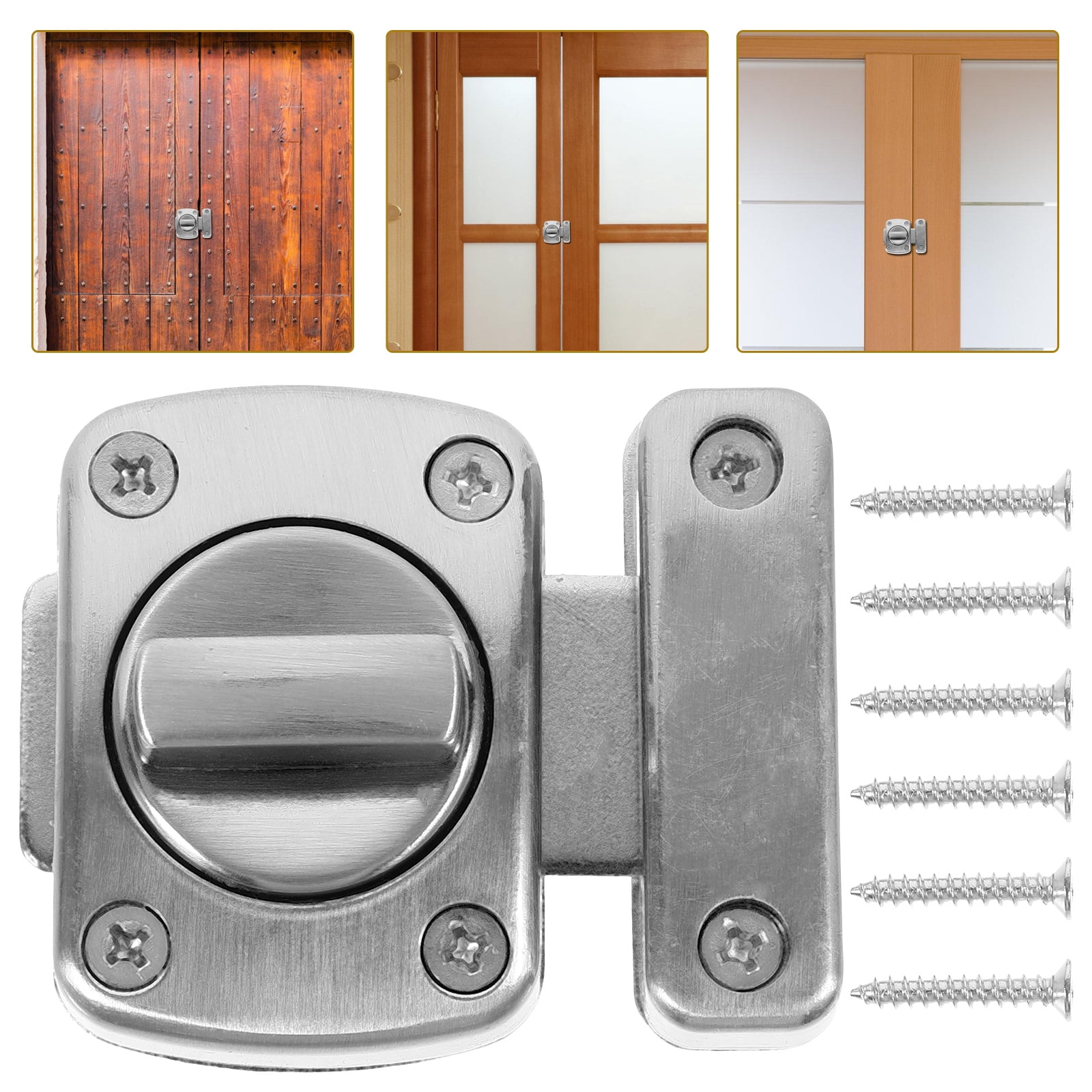 PENIKOKO Sturdy Door Lock Zinc-alloy Silver 1Pack - Walmart.com