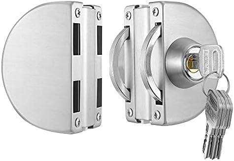 Glass Door Lock with Stainless Steel Double Bolts Swing Push, Double ...