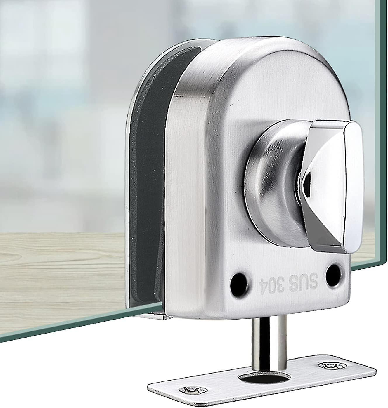 Glass Door Lock Stainless Steel Glass Door Lock Floor Latch Lock Bolt Ground Lock For Bathroom ...