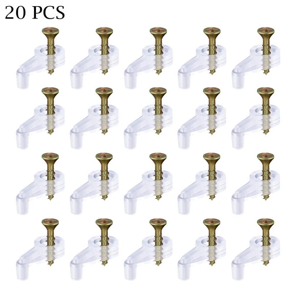 Glass Door Retainer Clips Plastic Mirror Clips &Screws For Cabinet Door ...