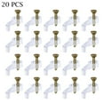 Glass Door Retainer Clips Plastic Mirror Clips &Screws For Cabinet Door ...