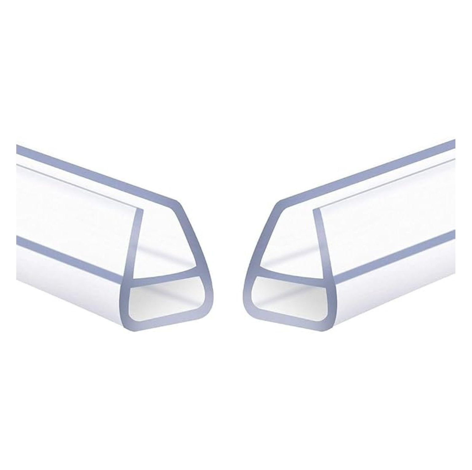 Glass Door Seal Strip 2 Pack - 2 Meter U Type Silicone Weatherstrip ...