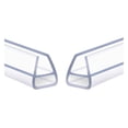 Glass Door Seal Strip 2 Pack - 2 Meter U Type Silicone Weatherstrip ...