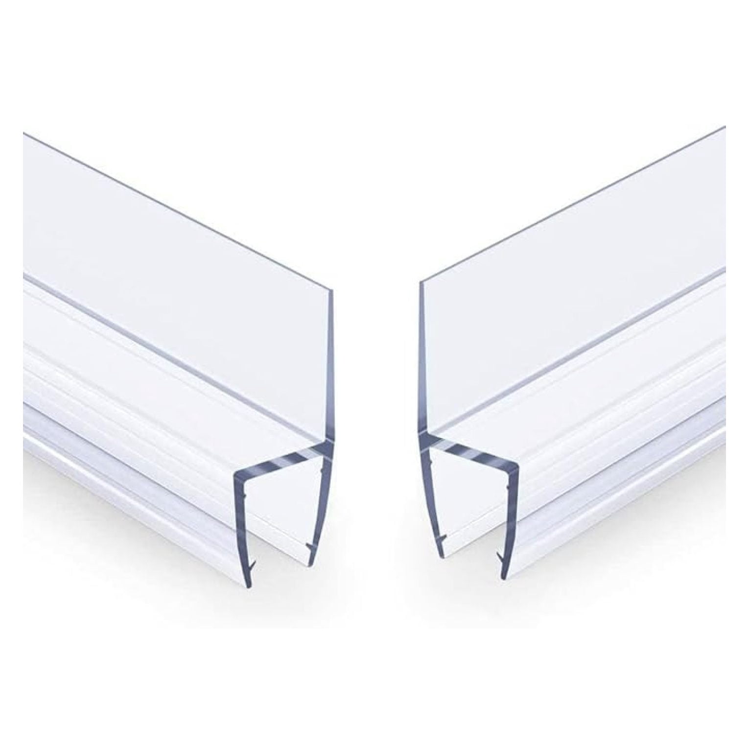 Glass Door Sealing Strip 2-Pack, 2 Meter H-Type Silicone Weatherstrip ...