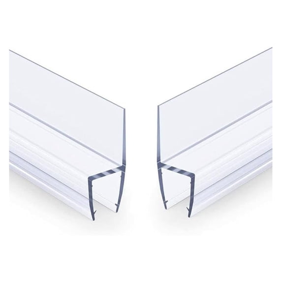 Glass Door Sealing Strip 2-Pack, 2 Meter H-Type Silicone Weatherstrip ...